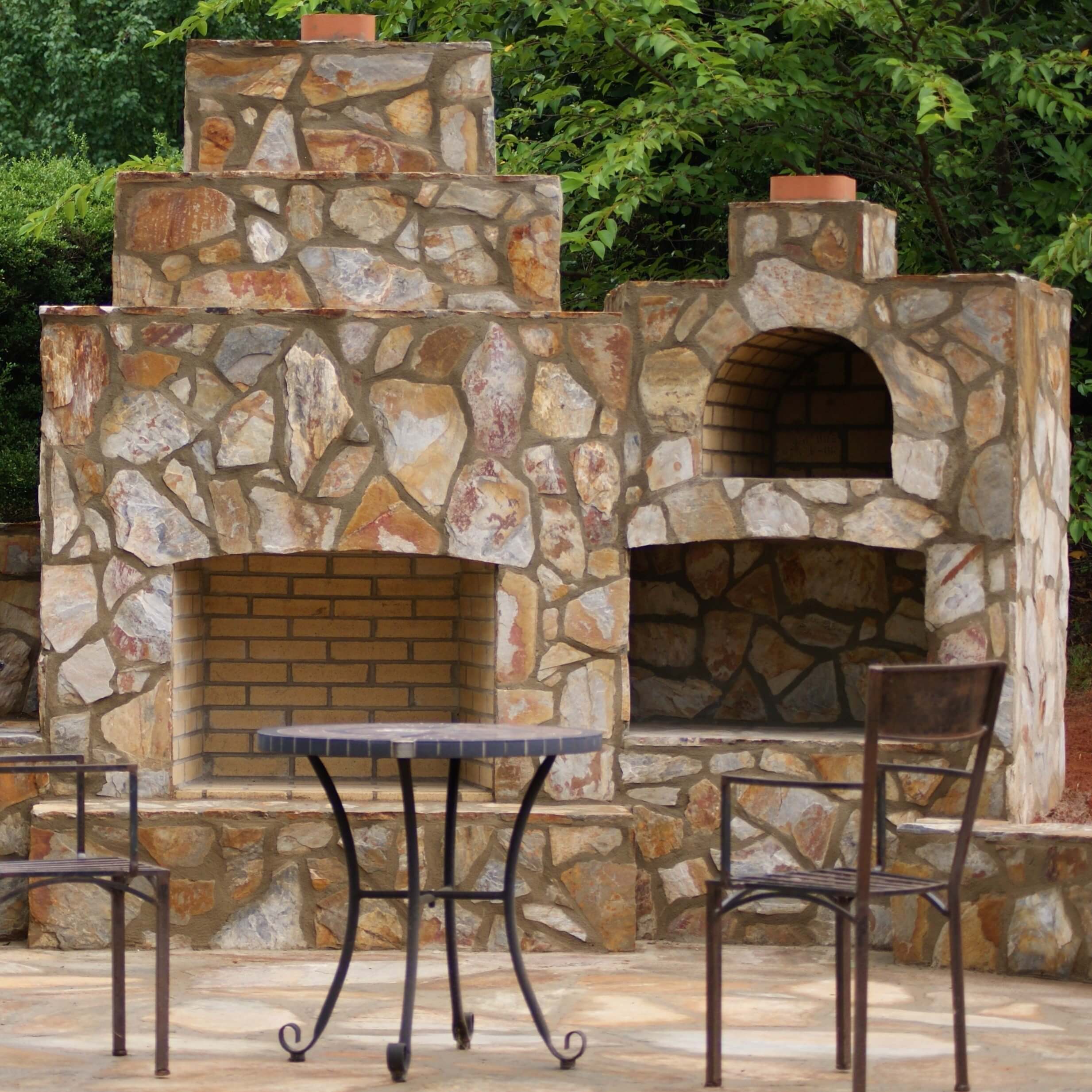 Outdoor Masonry Fireplace – BrickWood Ovens