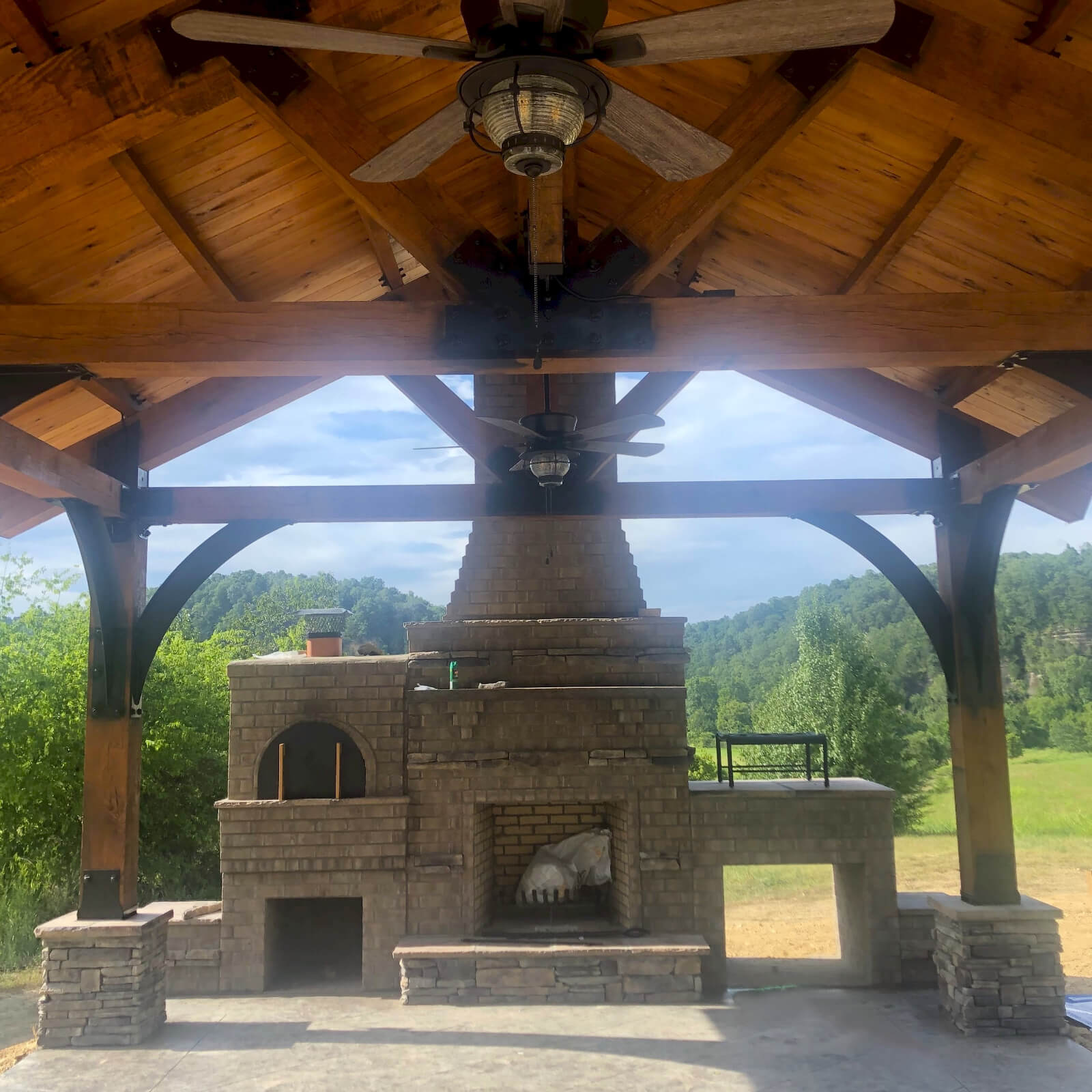 Outdoor Wood Burning Fireplace Pizza Oven – BrickWood Ovens