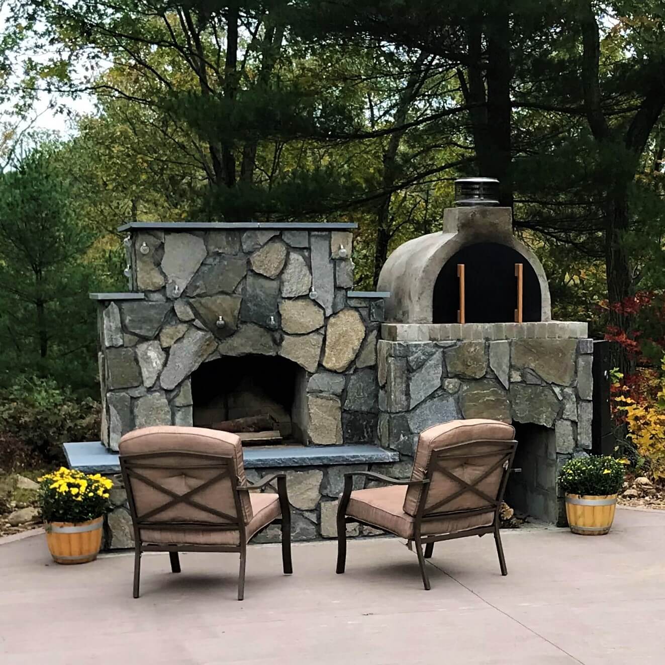 Small Outdoor Fireplace – BrickWood Ovens